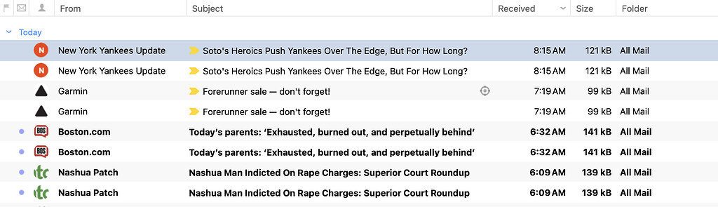 Suddenly double emails - eM Client