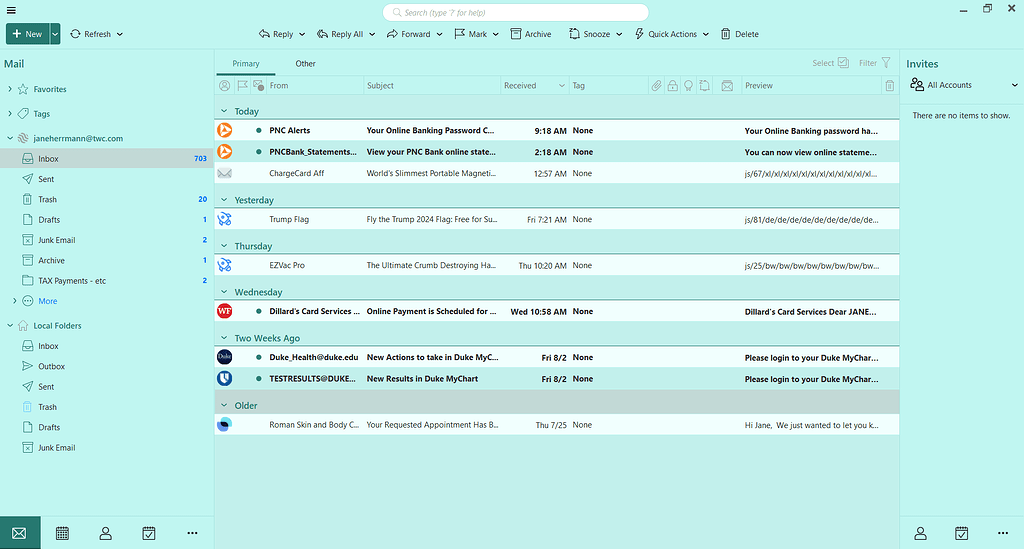 Most of my Version 10 emails are not showing up in my inbox - Mail - eM ...