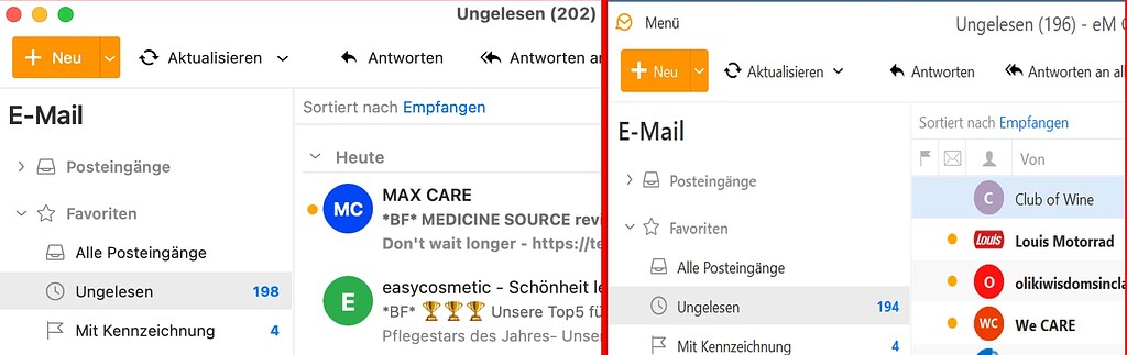 EM Client : IMAP read status not synchronized correctly between ...