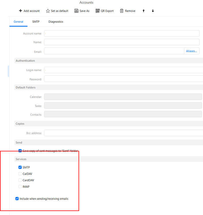 How to setup aliases with custom smtp? - eM Client