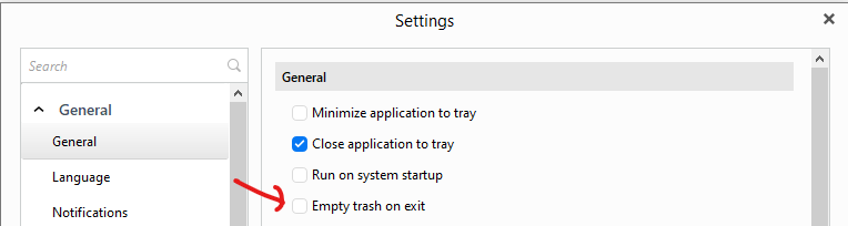 How Can I Set Up Trash Folder To NOT DELETE AUTOMATICALLY Mail EM Client